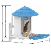 China IP66 Waterproof 4MP Smart Bird Feeder with 2.5L Capacity and Solar Panel for Wildlife Monitoring for sale