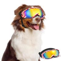 China Dog Sunglasses 15x6cm UV Protection Goggles with Adjustable Straps for Outdoor Activities for sale