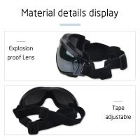 China Dog Sunglasses 15x6cm UV Protection Goggles with Adjustable Straps for Outdoor Activities for sale