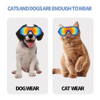 China Dog Sunglasses 15x6cm UV Protection Goggles with Adjustable Straps for Outdoor Activities for sale