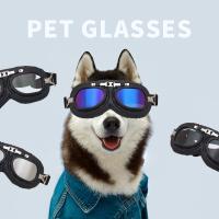 China Pet Dog Sunglasses 18x9cm UV Protection Goggles with Adjustable Straps for Outdoor Activities for sale