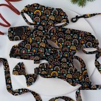 China Custom Dog Harness & Leash Set - Corduroy Tweed with Mesh Lining, XS-XL Sizes, 10 Pcs MOQ for sale