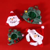 China Christmas Pet Hat Santa Claus Headgear Set with Tree Design - S/L Sizes Carton Material for Cats and Dogs for sale