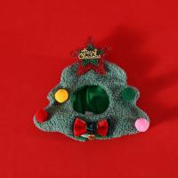 China Christmas Pet Hat Santa Claus Headgear Set with Tree Design - S/L Sizes Carton Material for Cats and Dogs for sale