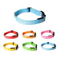 China LED Dog Collar Waterproof Flashing Light Up Night Walking Adjustable USB Rechargeable for sale