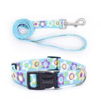 China Custom Leather Dog Collar and Leash Set with Striped Pattern - S/M/L Sizes, 0.1kg Weight for sale