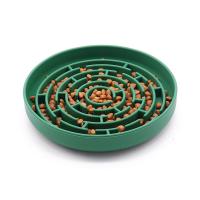 China Food Grade Silicone Dog Slow Feeder Bowl with Strong Suction Base - Purple & Green Colors for Healthy Eating for sale
