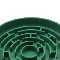 China Food Grade Silicone Dog Slow Feeder Bowl with Strong Suction Base - Purple & Green Colors for Healthy Eating for sale