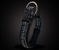 China Custom LED Light Up Dog Collar Nylon Flashing Luminous Safety Pet Collar S M L for sale