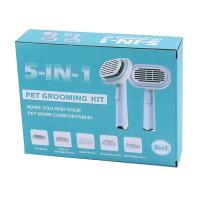 China 5-in-1 Pet Grooming Kit with Self-Cleaning Slicker Brush and 95% Shedding Reduction Tool 178.3×103.4×114.8mm for sale