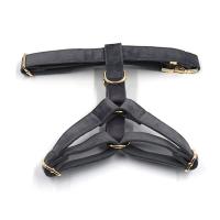 China Luxury Velvet Dog Collar Leash Harness Set Adjustable Sizes XS to L OEM ODM Accepted for sale