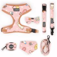 China Custom Logo Polyester Leopard Print Dog Harness Set with Adjustable Collar and Leash - XS to L Sizes, 0.5kg Weight for sale