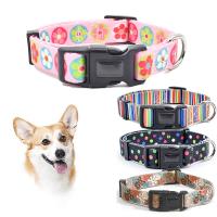 China Custom Nylon Buckle Dog Collar S M L Breakaway - Fashionable Print Patterns, 100Pcs MOQ, 7-15 Days Shipping for sale