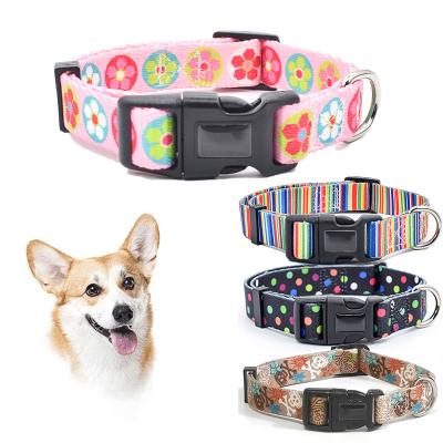 China Custom Nylon Buckle Dog Collar S M L Breakaway - Fashionable Print Patterns, 100Pcs MOQ, 7-15 Days Shipping for sale