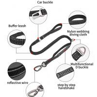 China Custom Nylon Dog Leash 4 Ft with Metal Buckle Lock Handle Reflective Safety for sale