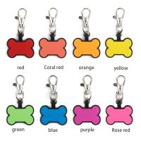 China Custom Silicone Pet ID Tags 71mm x 39mm Bone-Shaped Design with Food-Grade Material and Multi-Color Options for sale