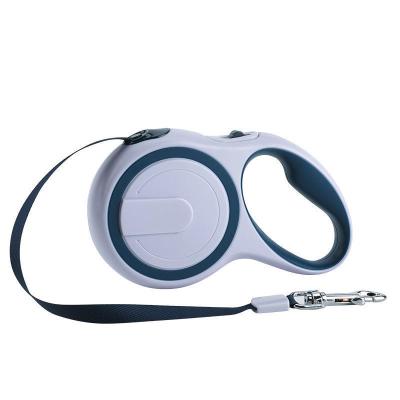 China Adjustable Retractable Dog Leash with One-Touch Locking System - ABS+TPE Shell & Metal Hook for Secure Pet Control for sale