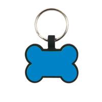 China Custom Silicone Pet ID Tags 71mm x 39mm Bone-Shaped Design with Food-Grade Material and Multi-Color Options for sale