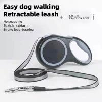 China Adjustable Retractable Dog Leash with One-Touch Locking System - ABS+TPE Shell & Metal Hook for Secure Pet Control for sale