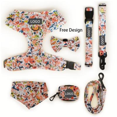 China Adjustable Polyester Pet Harness Vest with Bowknot Decoration 4 Sizes S M L XL for sale