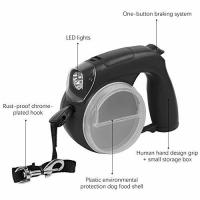 China 4m Retractable LED Dog Leash with Flashlight - Nylon Automatic Lock Pet Walking Lead 100Pcs MOQ for sale