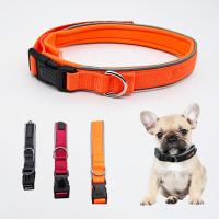 China Luxury Dog Collar Corduroy Leather Velvet Nylon Adjustable Sizes XS to L for sale