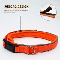 China Luxury Dog Collar Corduroy Leather Velvet Nylon Adjustable Sizes XS to L for sale