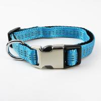 China Dog Collar Soft Reflective Adjustable Nylon Custom Heavy Duty Webbing Padded Buckle Tactical for sale