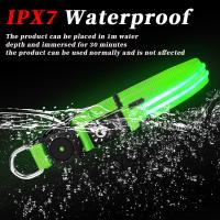 China LED Dog Collar with AirTag Holder - IPX7 Waterproof, 8-Hour Battery, Custom Logo for Medium/Large Dogs for sale
