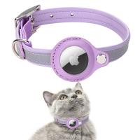 China Adjustable Nylon Dog Collar with AirTag Holder for Small Animals 3 Sizes XS S M for sale