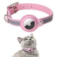 China Adjustable Nylon Dog Collar with AirTag Holder for Small Animals 3 Sizes XS S M for sale
