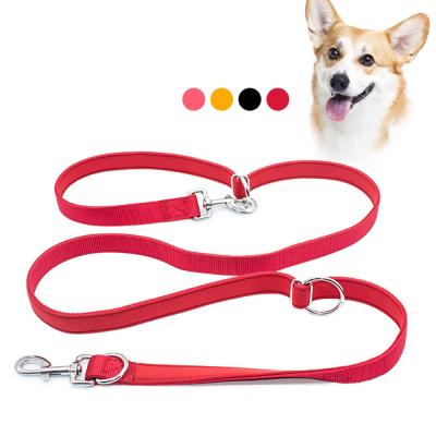 China Double-Headed Nylon Dog Leash for Two Pets - 0.1kg Lightweight, S/M/L Sizes Available with Custom Colors for sale
