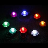 China LED Glowing Dog Tag 57mm x 34.5mm Waterproof with 3 Light Modes for Night Walking Safety for sale