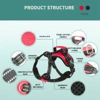 China Explosion-Proof Nylon Dog Harness with Reflective Strips - 0.2kg Weight, S-XXL Sizes for Medium/Large Breeds for sale