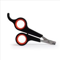 China Professional Stainless Steel Pet Nail Clipper 8x12cm for Dogs and Cats with Safety Guard and 8 Color Options for sale