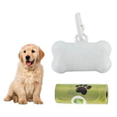 China ODM Bone Dog Waste Bag Dispenser 8x4x5cm PP Poop Bag Holder with Aluminum Ring for Leash for sale