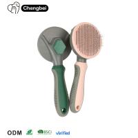 China Self Cleaning Pet Hair Remover Brush Portable Slicker Comb 20x8x7cm Reusable Grooming Tool for Cats Dogs for sale