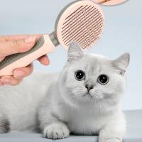 China Self Cleaning Pet Hair Remover Brush Portable Slicker Comb 20x8x7cm Reusable Grooming Tool for Cats Dogs for sale