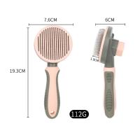 China Self Cleaning Pet Hair Remover Brush Portable Slicker Comb 20x8x7cm Reusable Grooming Tool for Cats Dogs for sale