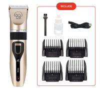 China Cordless Dog Cat Grooming Clippers 110-240V Low Noise Rechargeable Ceramic Blade 4H Charging for sale