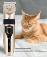 China Cordless Dog Cat Grooming Clippers 110-240V Low Noise Rechargeable Ceramic Blade 4H Charging for sale