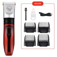 China 1500mA Cordless Dog Clippers Rechargeable Pet Hair Trimmer Ceramic Blade 110-240V for sale