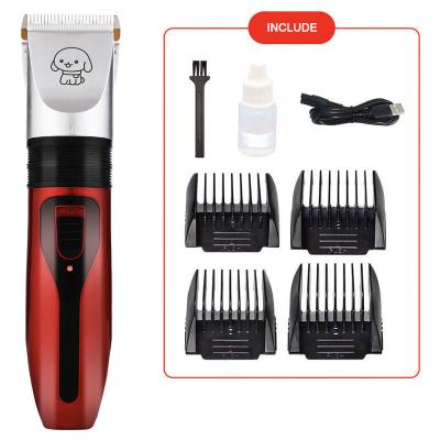 China 1500mA Cordless Dog Clippers Rechargeable Pet Hair Trimmer Ceramic Blade 110-240V for sale