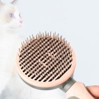China Self Cleaning Pet Grooming Slicker Brush 20x8x7cm Portable Dog Cat Hair Removal for sale