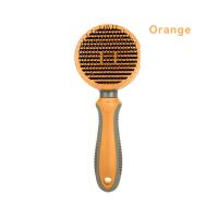 China Self Cleaning Pet Grooming Slicker Brush 20x8x7cm Portable Dog Cat Hair Removal for sale