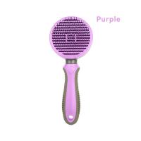 China Self Cleaning Pet Grooming Slicker Brush 20x8x7cm Portable Dog Cat Hair Removal for sale