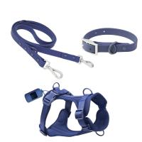 China Custom Logo PVC Dog Collar and Leash Harness Set - Waterproof 0.3kg Weight in S/M/L Sizes for sale