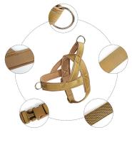 China Custom Pet Dog Harness Set with Leash and Collar OEM ODM Tactical Safety Harness Sizes XS S M L for sale