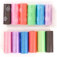 China HDPE Compostable Dog Poop Bags 22x30cm Biodegradable Pet Waste Bags with Dispenser for sale