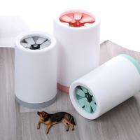 China 360 Degree Dog Paw Cleaner Cup White Silicone Mudbuster for Dogs 8.6x10cm for sale
